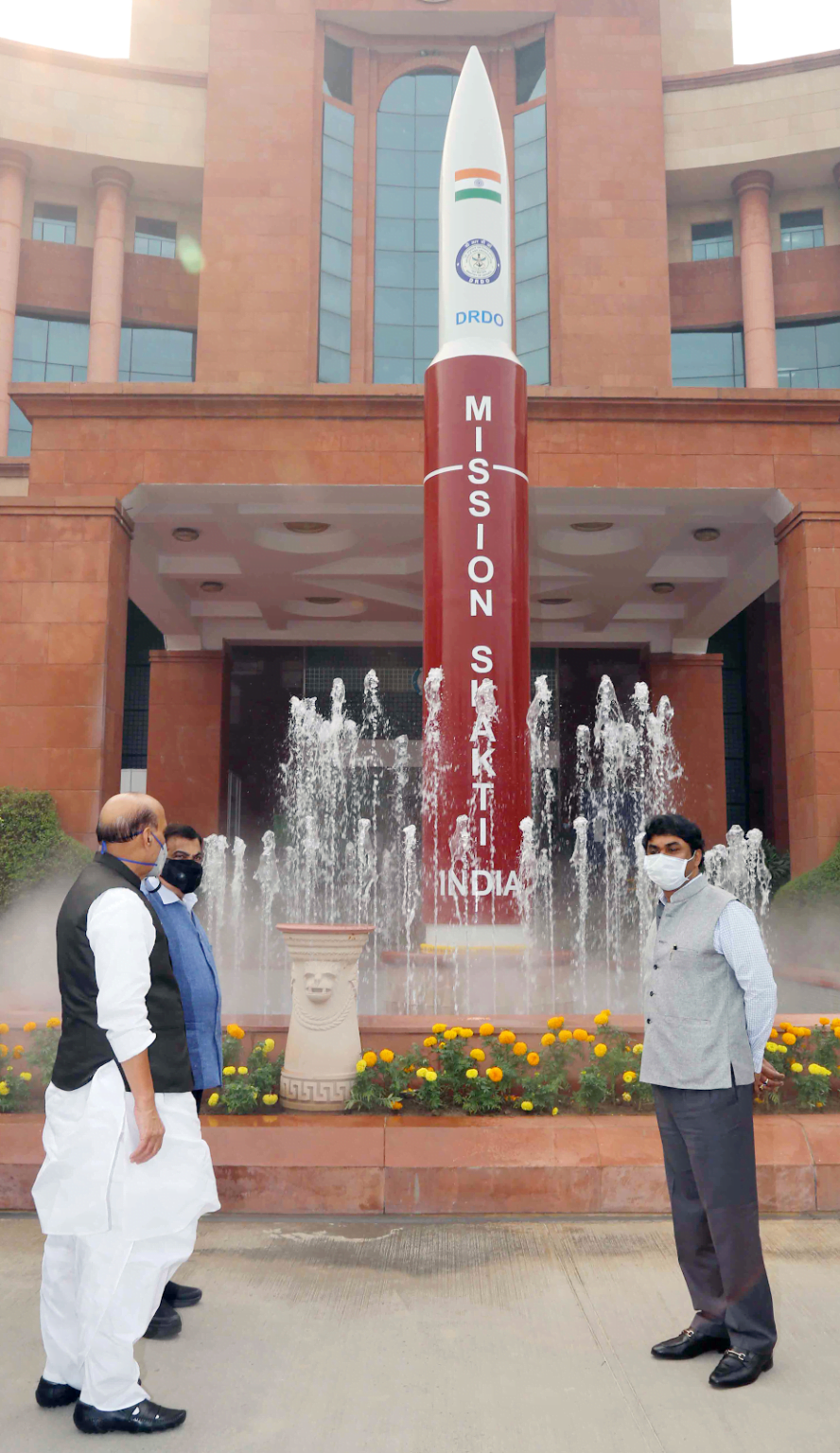 Anti-Satellite (A-SAT) Missile installed inside the DRDO Bhawan | IASbaba