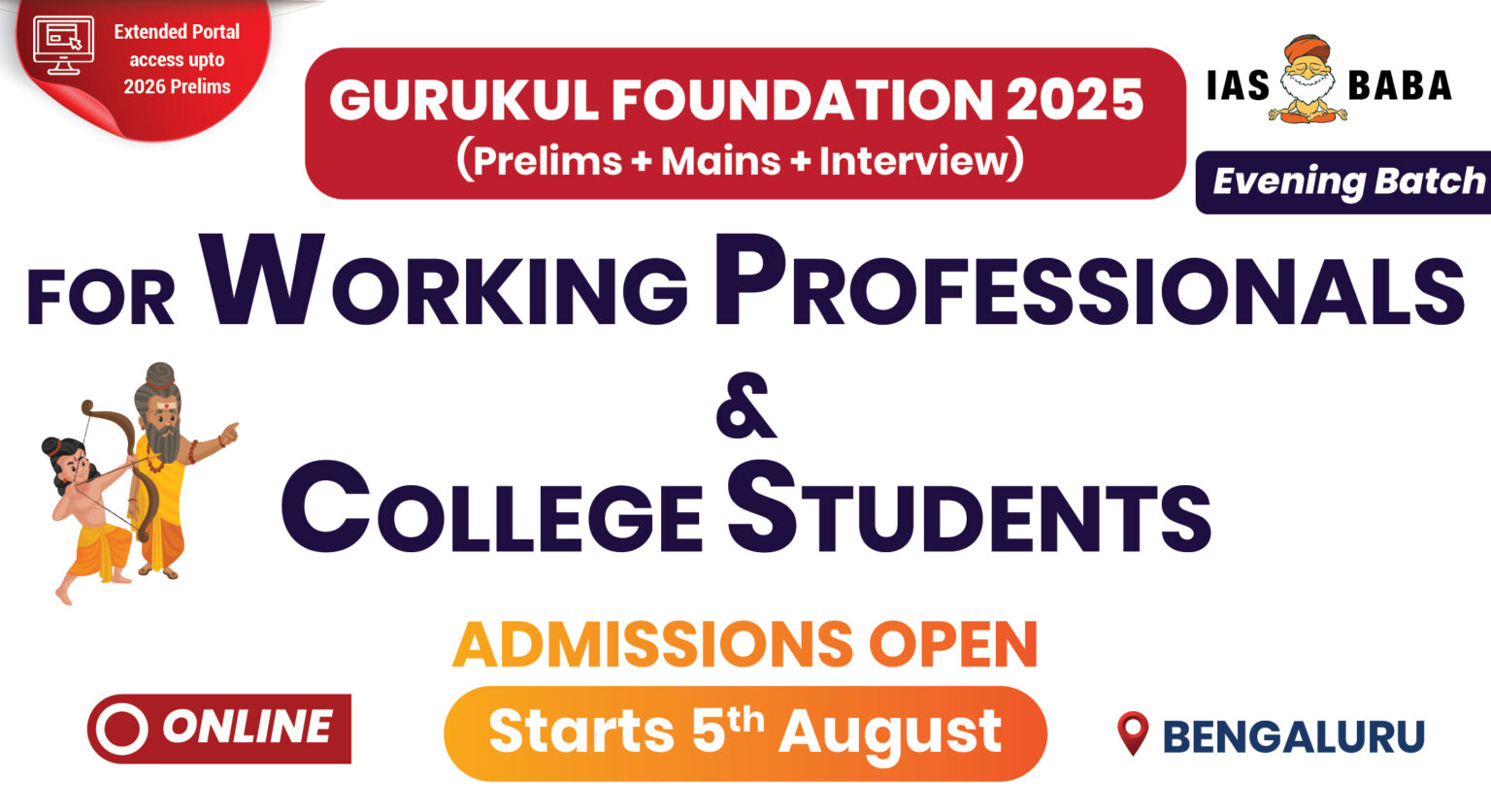 [Admissions Start] Baba’s GURUKUL FOUNDATION Classroom Programme for Freshers’ – UPSC/IAS 2025 ...
