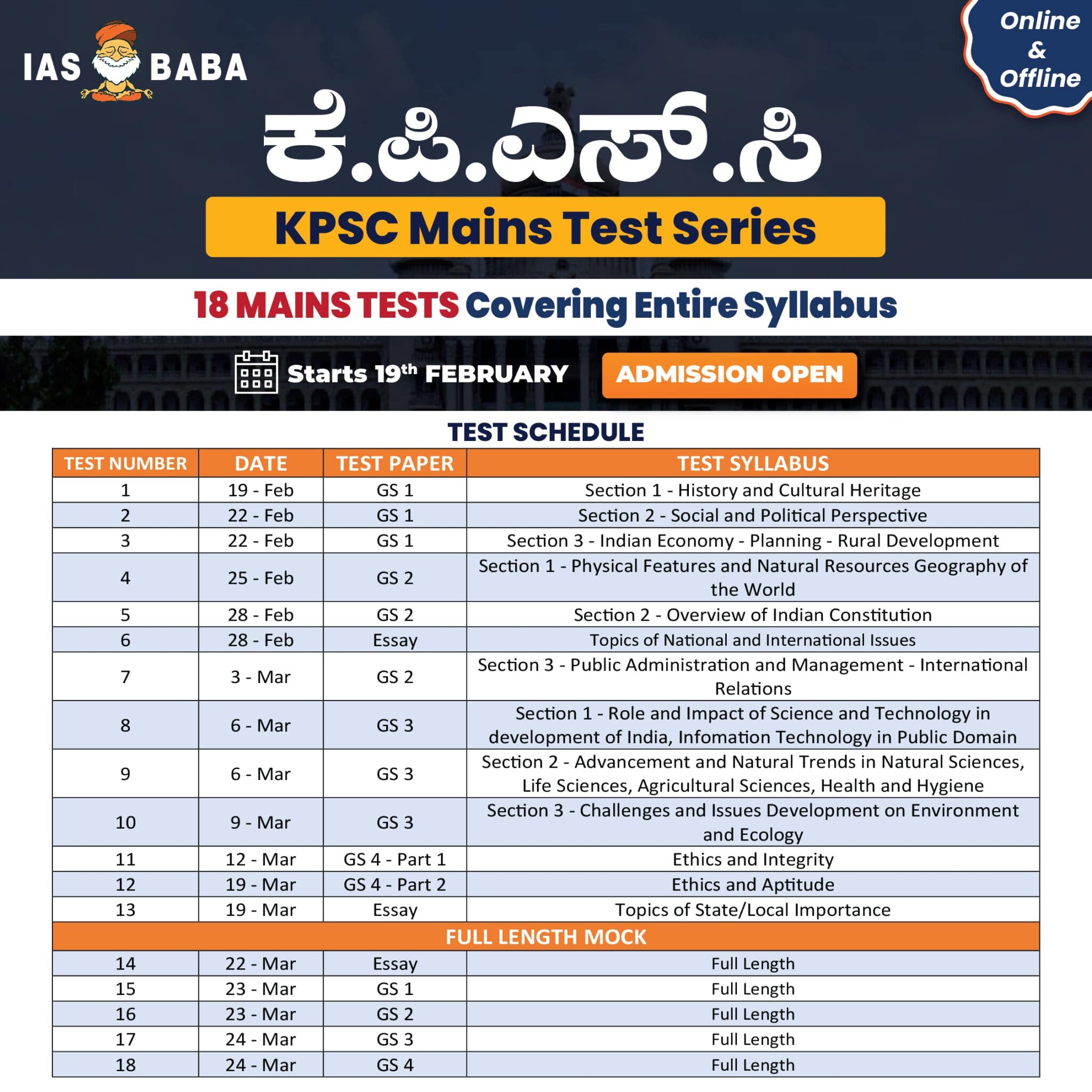 [Admissions Open] KPSC Mains Test Series (Covering Entire Syllabus ...